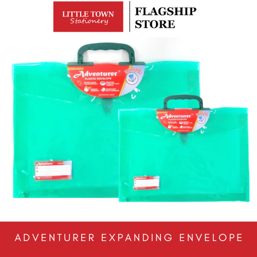 Adventurer Expanding Transparent Plastic Document Envelop With Durable ...