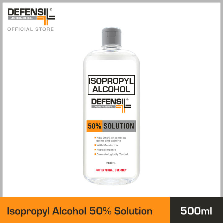 Defensil Antibacterial Isopropyl Alcohol 50% 500ml | Lazada PH