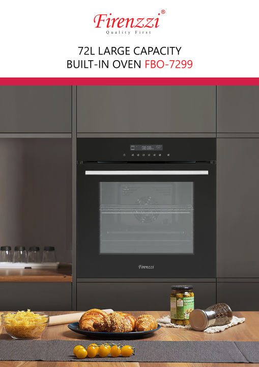 Firenzzi Built-in Oven 72L, FBW-7299 model (With Bubble Wrapping ...