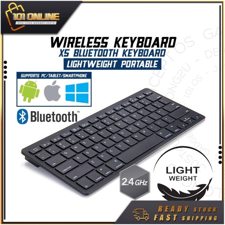 PROFESSIONAL PORTABLE ULTRA-SLIM WIRELESS KEYBOARD BLUETOOTH KEYBOARD ...
