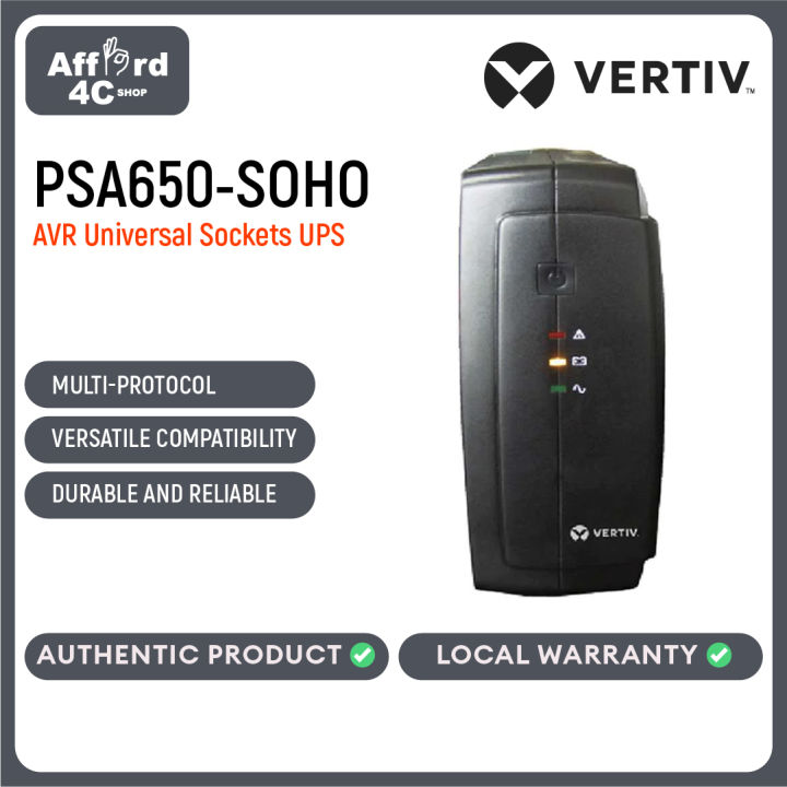 Vertiv™ Liebert® PSA ITON 650VA UPS 230V AVR Universal Sockets PSA650-SOHO | Lazada PH