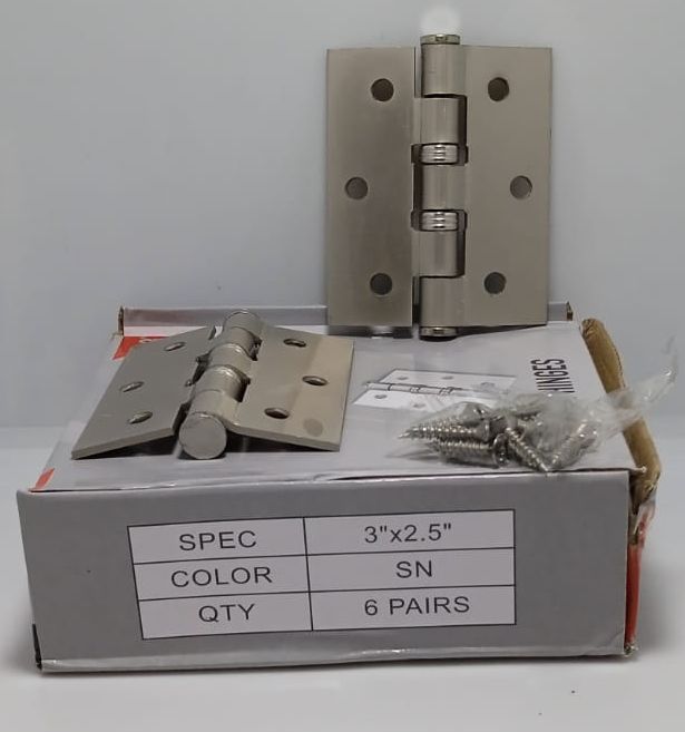 Paket 6 Pasang Engsel Pintu / Jendela Engsel 3 Inch Baut 3 Tebal 2,5mm ...