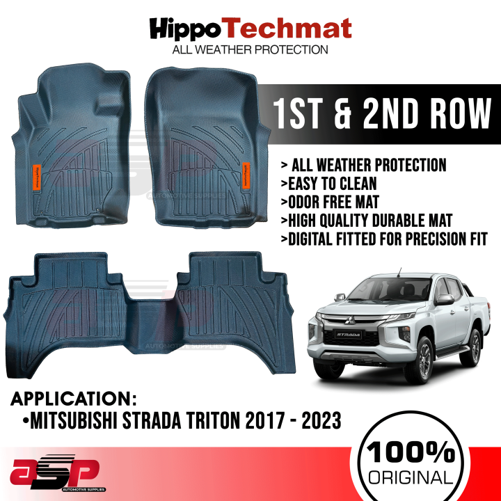 Hippo Techmat Deep Dish Matting for Mitsubishi Strada Triton 2018 ...