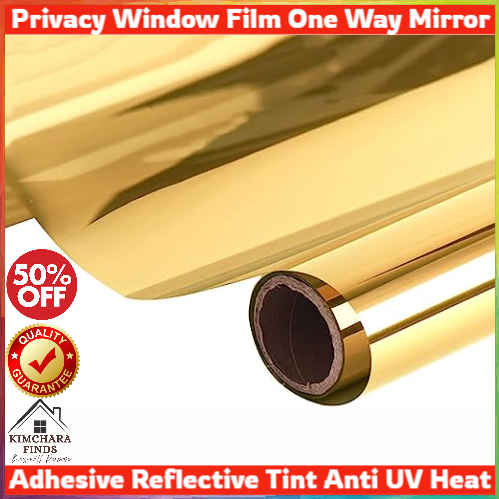 K FINDS One Way Mirror Effect Adhesive Reflective Anti UV Solar Tint ...