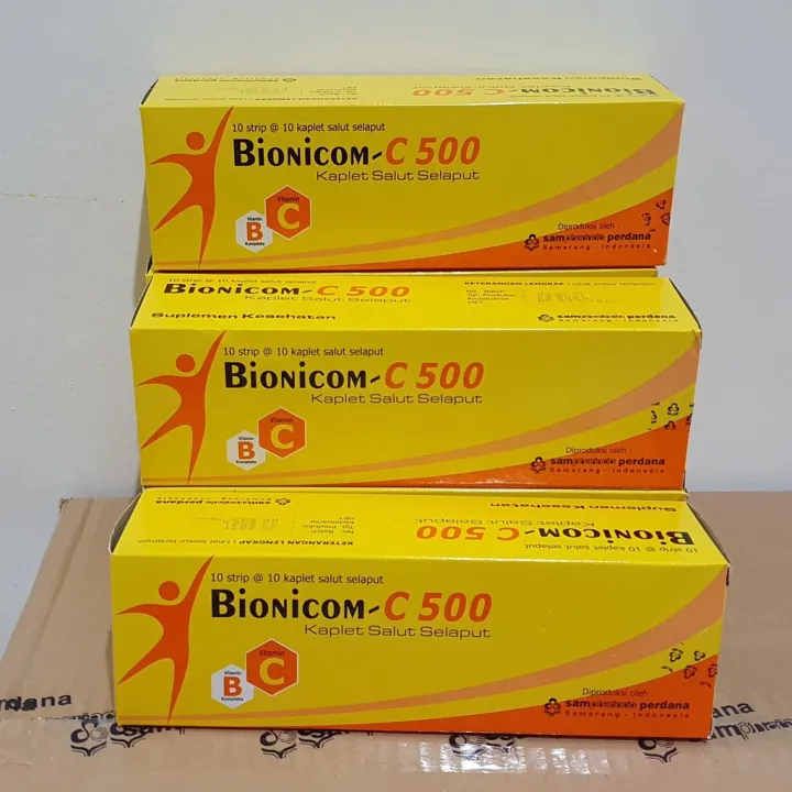 BIONICOM C 500 MG KAPLET SALUT (BOX) | Lazada Indonesia