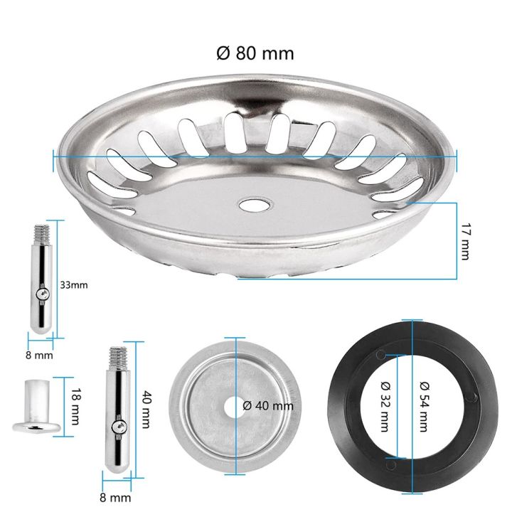 【JFYB】 High Performance Kitchen Sink Waste Plug Maintain a Clear and ...
