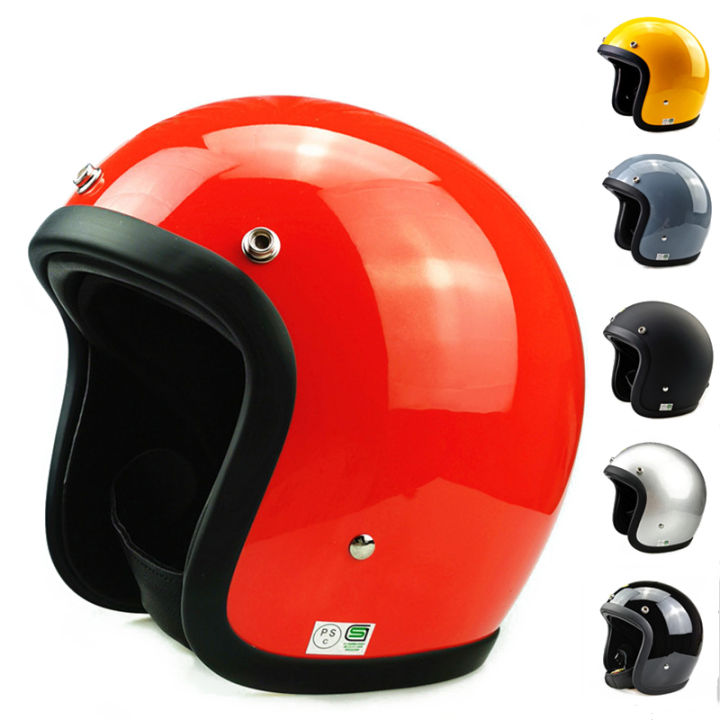 Japanese Cafe Racer Vintage Motorcycle Helmet Casco Moto Retro ...