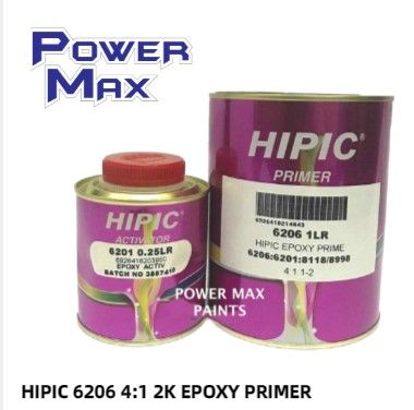 HIPIC 6206 4:1 2K EPOXY PRIMER WITH HARDENER e1LITER WITH HARDENER ...