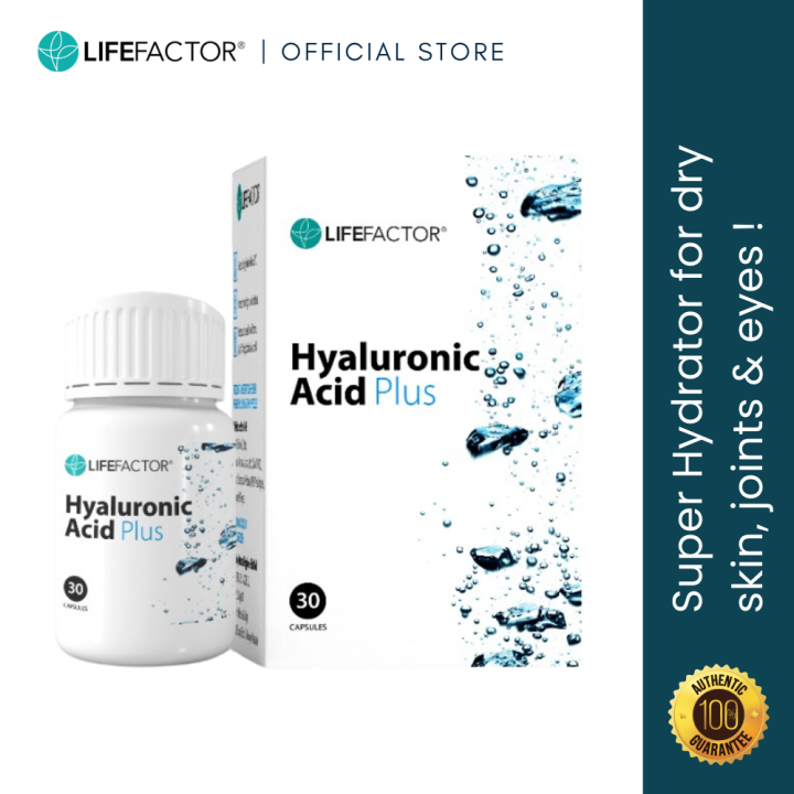 LIFE FACTOR® Hyaluronic Acid Plus for Moisturising & Hydrating Skin, Joint & Eyes | Lazada
