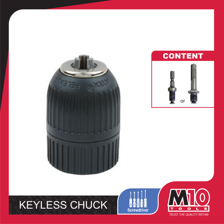 M10 Keyless Chuck - 1/4" Hex / SDS | Lazada
