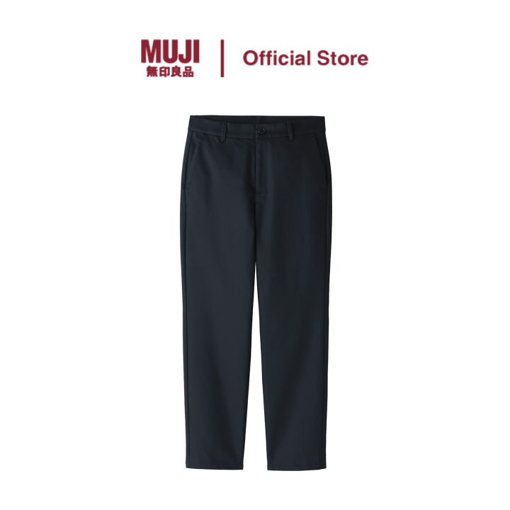 MUJI Women Stretch Chino Slim Tapered Pants | Lazada