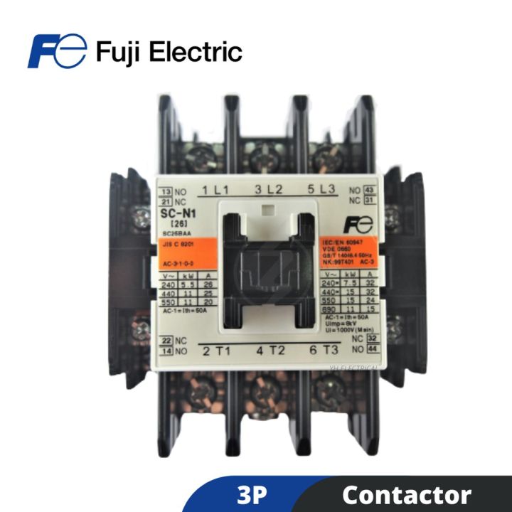 FUJI ELECTRIC SC-N1 MAGNETIC CONTACTOR (JAPAN) 3Pole 3P | Lazada