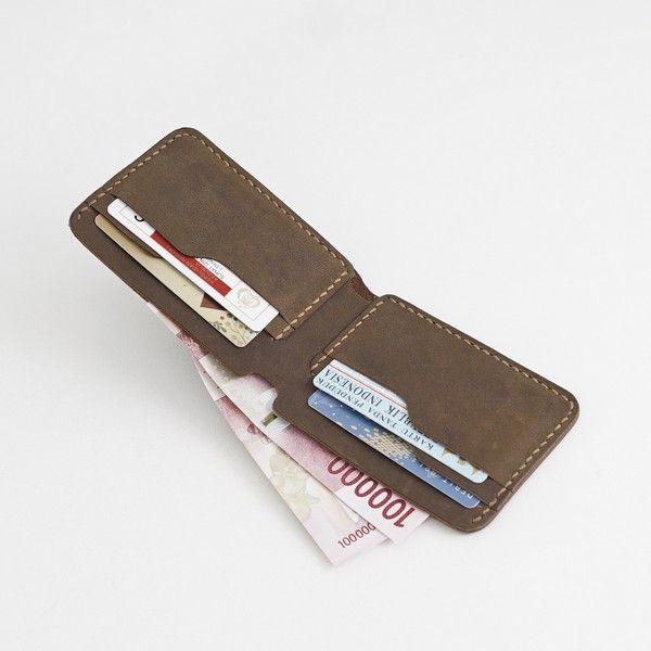 Dompet Full Kulit Sapi Crazy Horse Bifold Handmade | Lazada Indonesia