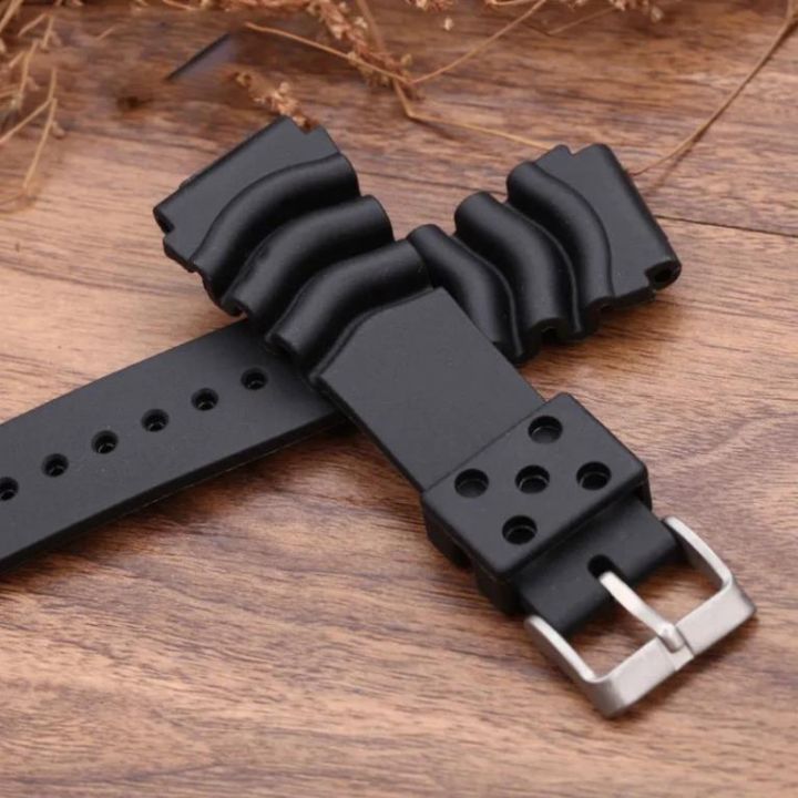 20mm 22mm 24mm Diver Watch Strap Men Sport Waterproof Thicken Silicone ...