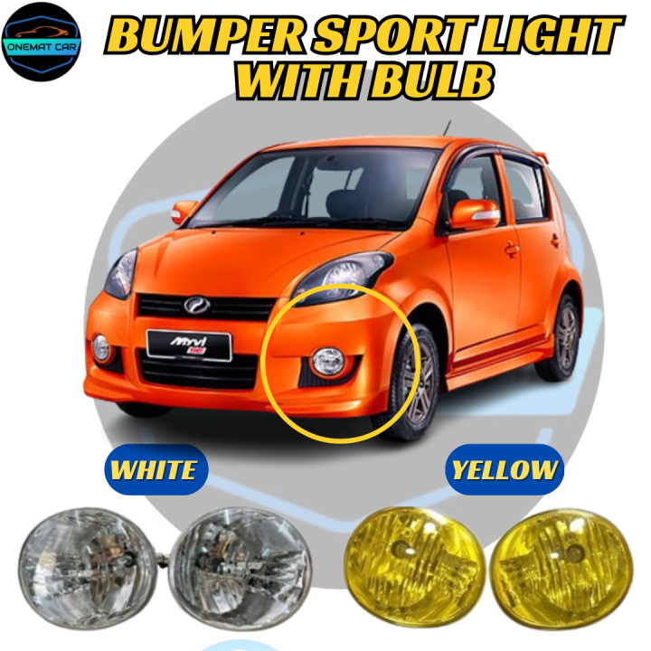 SPORT LIGHT PERODUA MYVI SE (2008-2010) FOG LAMP ASSEMBLY WITH BULB ...