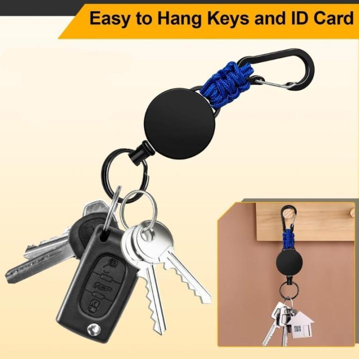 Secure Locking Mechanism Keychain High Elasticity Metal Construction ...