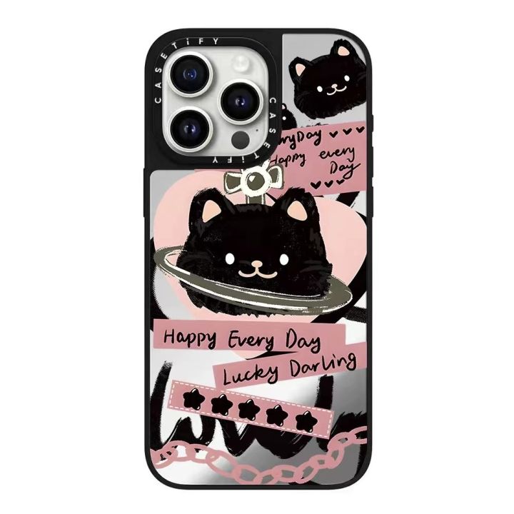 CASETiFY Funny Cute Dog & Cat Pattern Mirror with MagSafe For iPhone 17 ...