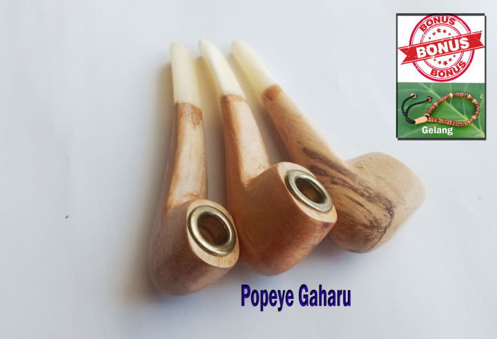 Pipa Model Popeye Bahan Kayu gaharu Ukuran 10 cm | Lazada Indonesia