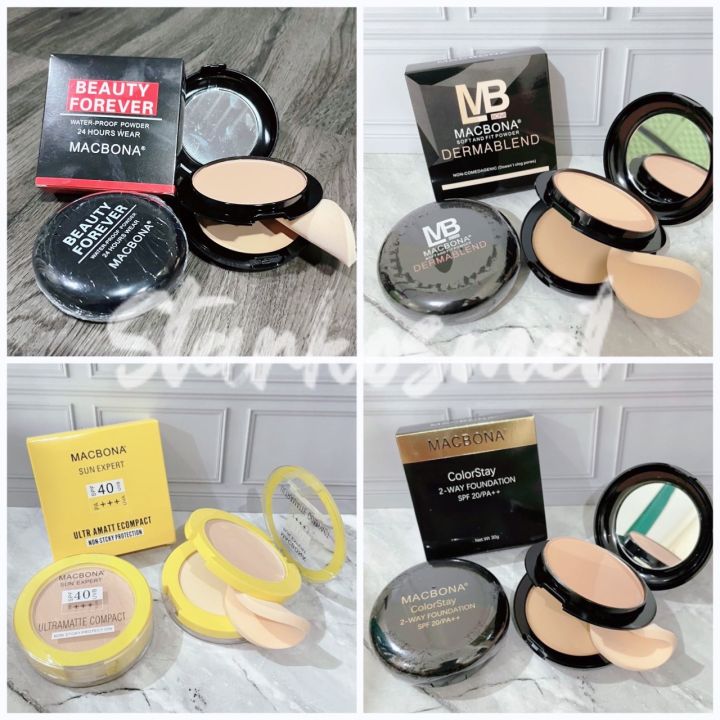Bedak MACBONA TWC 2 in 1 / Bedak Padat / Bedak Basah | Lazada Indonesia