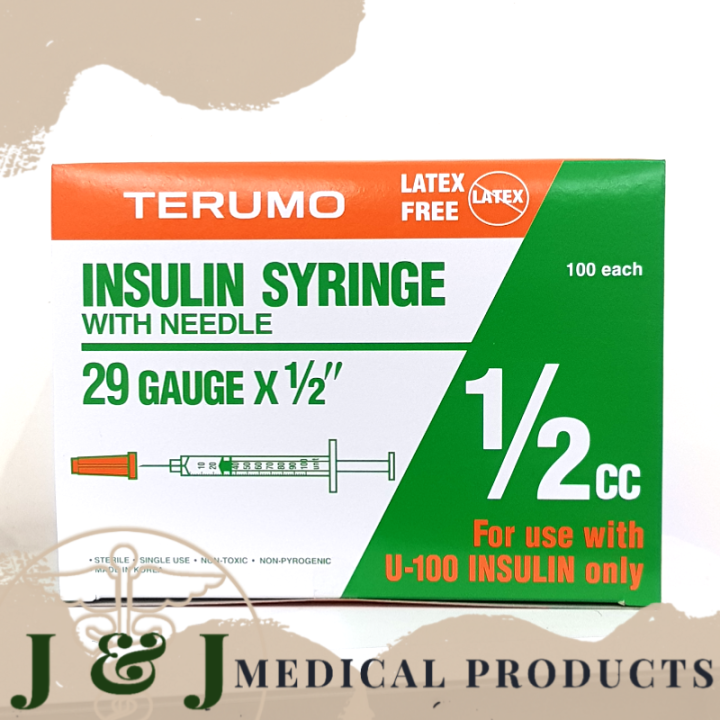 TERUMO Insulin Syringe 29G x 1/2cc, 29G x 1cc (50's / 100's) | Lazada PH TERUMO Insulin Syringe 29G x 1/2cc, 29G x 1cc (50's / 100's) | Lazada PH