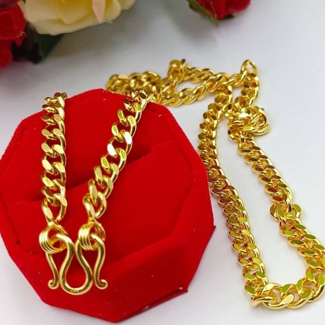 JIJD สร้อยคอทอง ลายเลส งานชุบทอง สร้อยคอห้อยพระ สร้อยแฟชั่น k726 ...