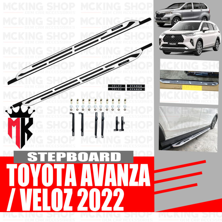 Toyota Avanza / Veloz 2022 Stepboard / Step board Black with Silver ...