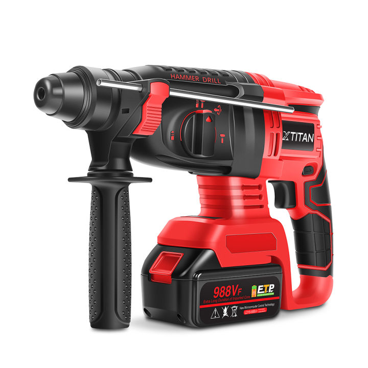 【Stockin KL】XTITAN 2 Battery Brushless Heavy Duty Rotary Hammer Impact ...