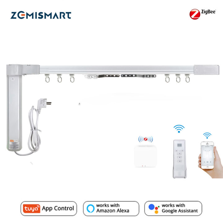 Zemismart Smart Automatic Curtain System Tuya Zigbee Electric Sliding ...