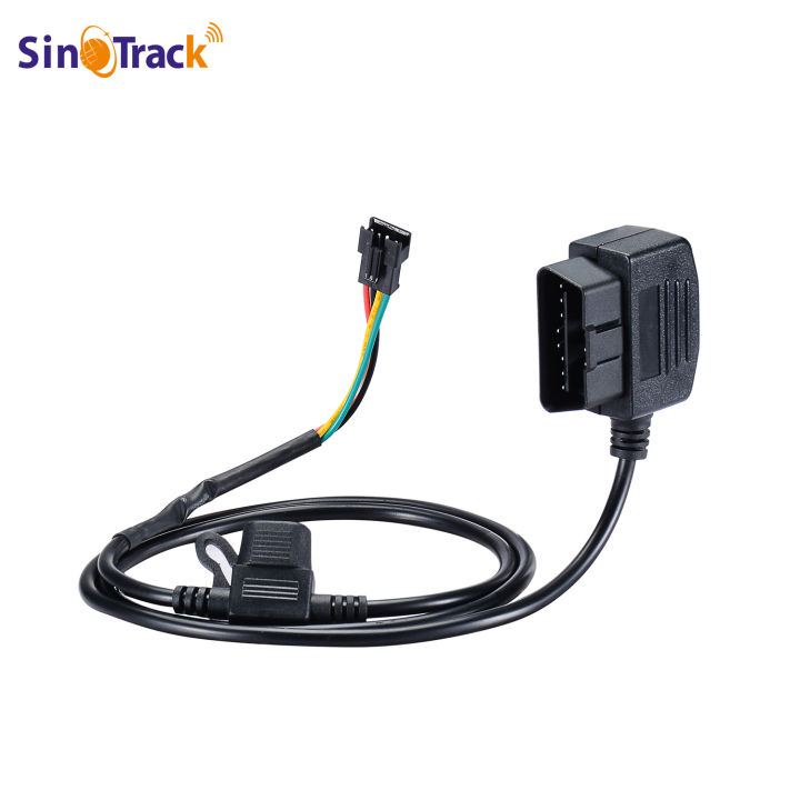 SinoTrack 12V 16 Pin OBD OBD2 OBDII Power Adapter Extension Connector Cable for GPS tracker ST ...