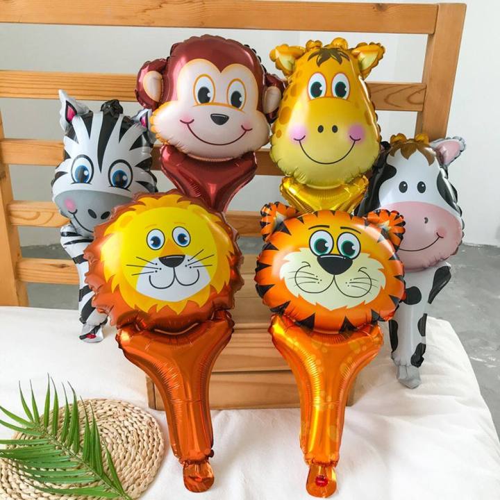 Animal Head Handheld Balloon Foil/Balon Pentung Kepala Hewan/Balon ...
