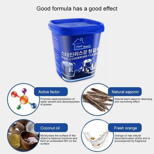 Cleansing Paste Pot Cleaner Dishwashing Stainless Steel | Lazada PH