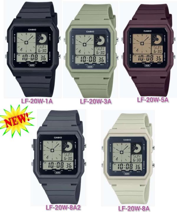Casio LF-20W Retro Vintage Series Twin graph Digital Watch | Lazada