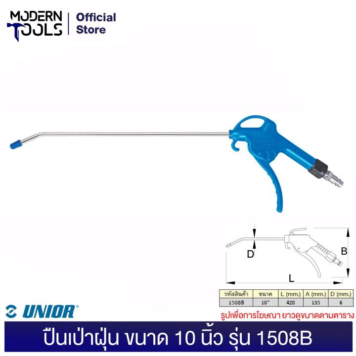 UNIOR 1508B ปืนเป่าฝุ่น 10 นิ้ว องกันไม่ให้ปลายปืนไปขูดชิ้นงาน หรือสีรถ ...