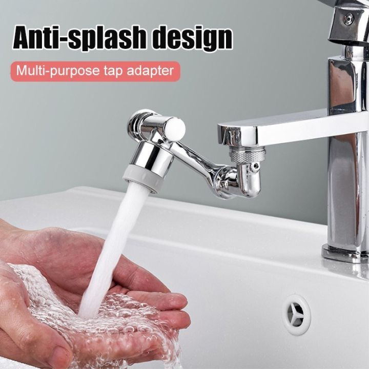 Universal Faucet Robotic Arm Splashproof Extension Spout Rotatable ...