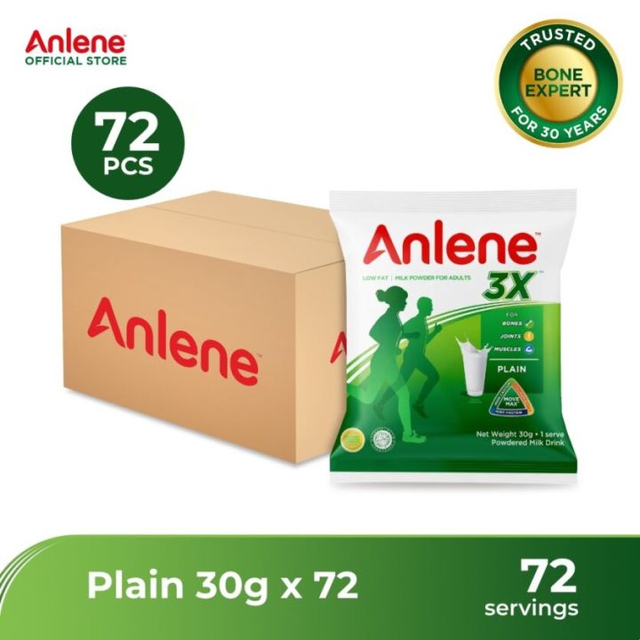 Anlene 3X Milk Powder Plain 30G | 1 Case | Lazada PH