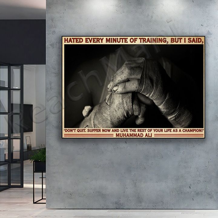 Boxing Legends Poster: สร้างแรงบันดาลใจการฝึกอบรมอ้างเหมาะสำหรับตกแต่ง ...