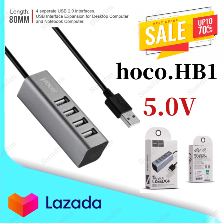 Hoco HB1 Ports HUB อุปกรณ์เพิ่มช่อง USB ใช้งานง่าย สินค้าของแท้100% ...