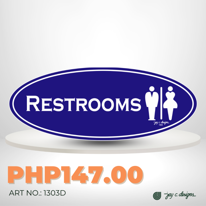 Male/Female Restroom Sign Public Toilet Door Sign Bathroom Indoor ...
