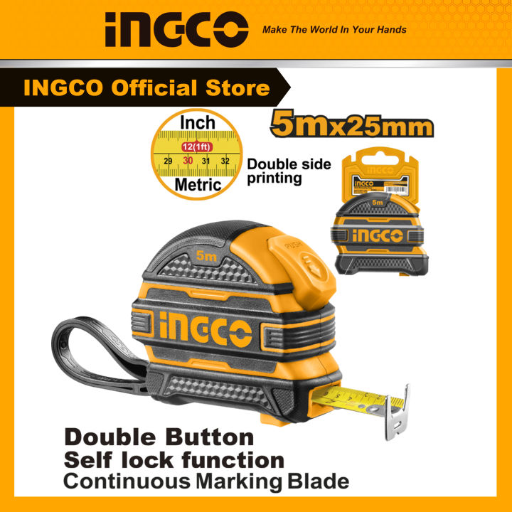 Thước đo tự hãm dài 5M HSMT08525 | 8M HSMT08825 bản rộng 25mm hệ đo ...