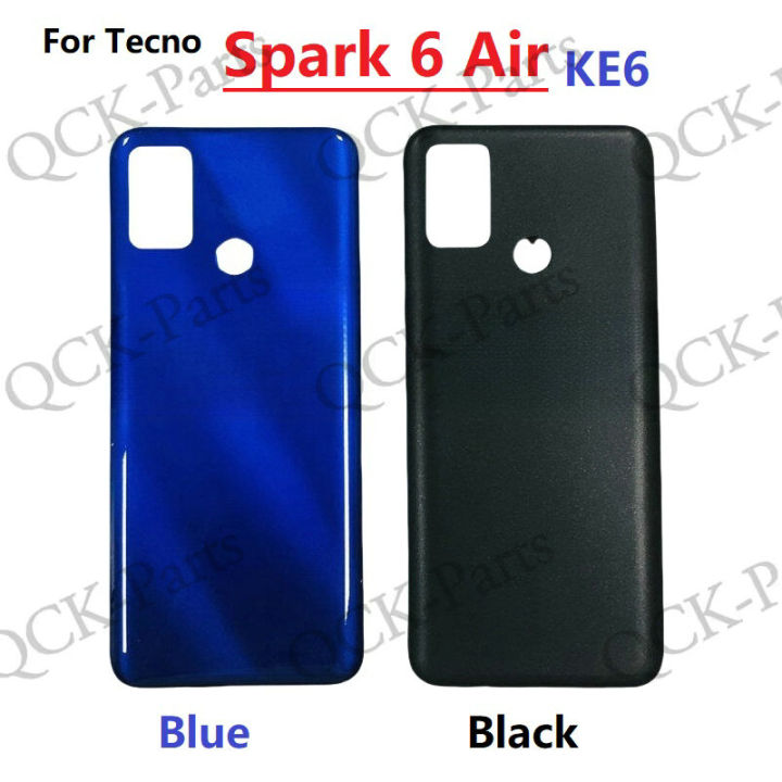 ฝาครอบแบตเตอรี่หลังสำหรับ Tecno Spark 6 KE6j KE6อากาศ KF6อะไหล่ฝาหลัง ...