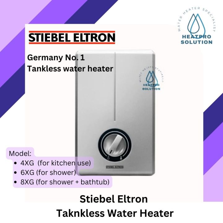 Stiebel Eltron Multipoint Tankless Water Heater - DHC 4/6/8 XG (5 years warranty) | Lazada