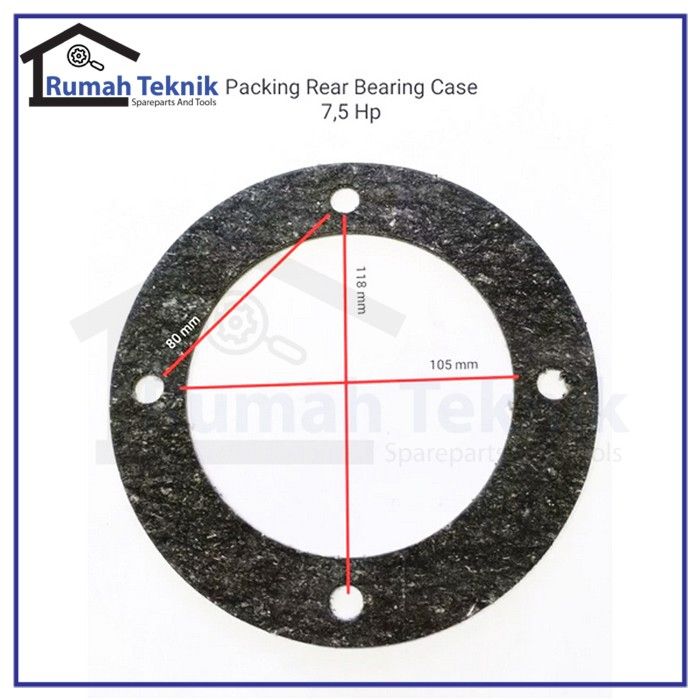 Packing Gasket Rear Bearing Case 7,5 Hp Kompresor Angin | Lazada Indonesia