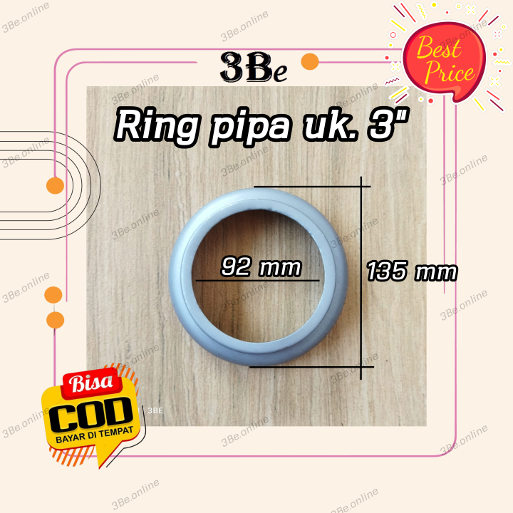 150pcs Ring pipa Uk.3 inch kaki ring cembung pipa besi aksesoris ...