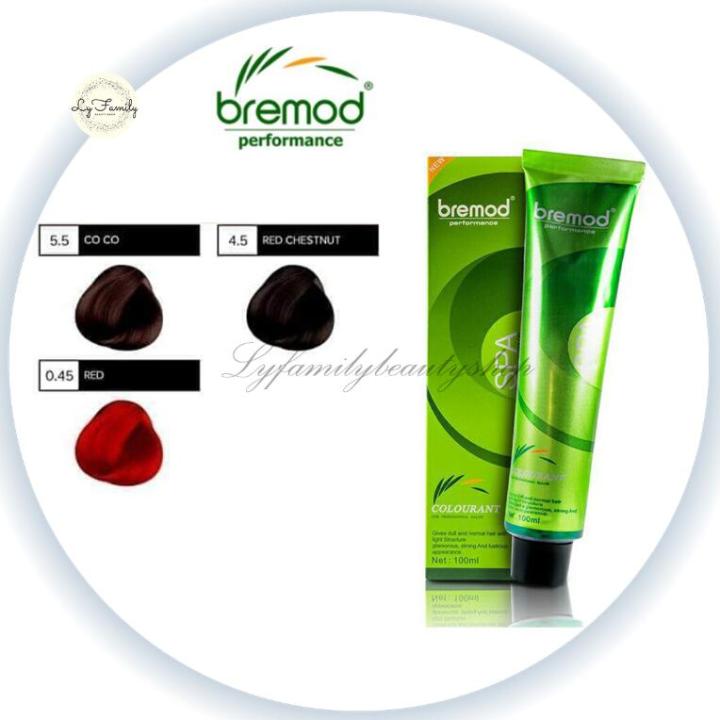 Bremod Hair Color Dye Red 5/5 4/5 0/45 100ml | Lazada PH
