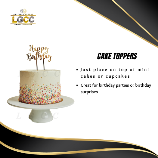 LGCC Cake Toppers/ Cupcake Toppers | Lazada PH