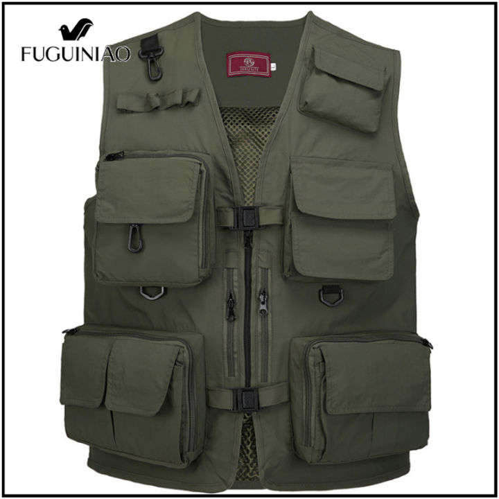 FUGUINIAO 2022 Fishing Jacket Quick-drying Mesh Vestt Multi-Pocket Mesh ... FUGUINIAO 2022 Fishing Jacket Quick-drying Mesh Vestt Multi-Pocket Mesh ...