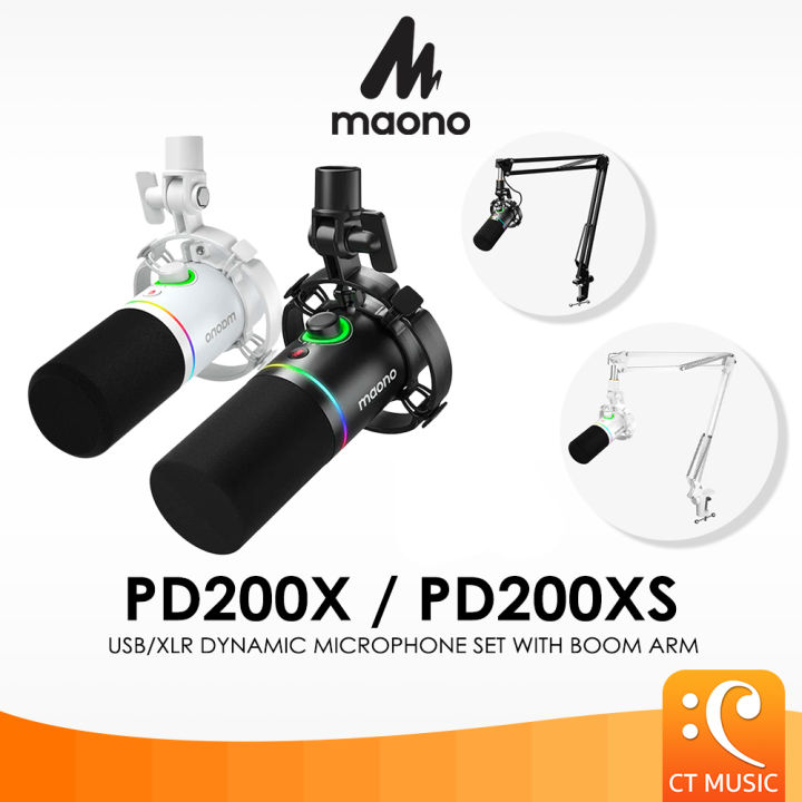 (ส่งด่วนจากไทย) Maono PD200X / PD200XS Set with Boom Arm Dynamic ...