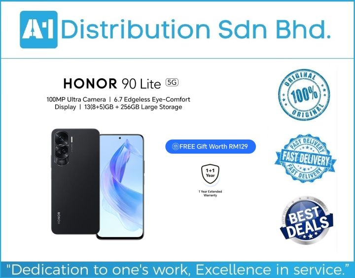 HONOR 90 Lite 5G Smartphone [ 8GB RAM + 256GB ROM ] 100% Original HONOR MySet | Lazada