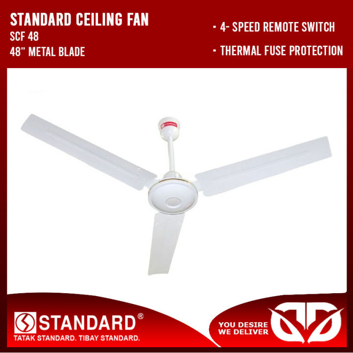 D&D STANDARD 48″ Metal Blade Ceiling Fan (SCF 48) | Lazada PH