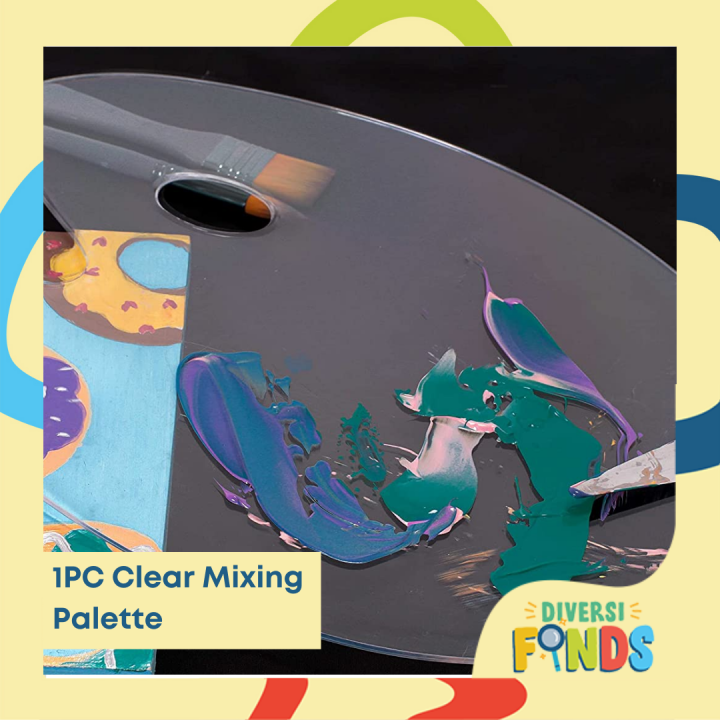 1pc Clear Mixing Palette BIG and MEDIUM SIZE - for ACRYLIC, WATERCOLOR ...
